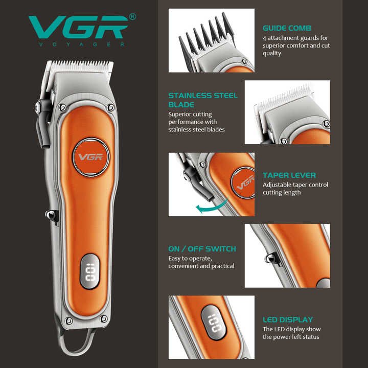VGR V-673 Haute Qualité Longue Vie Professionnel Cheveux De Coupe – VGR STORE