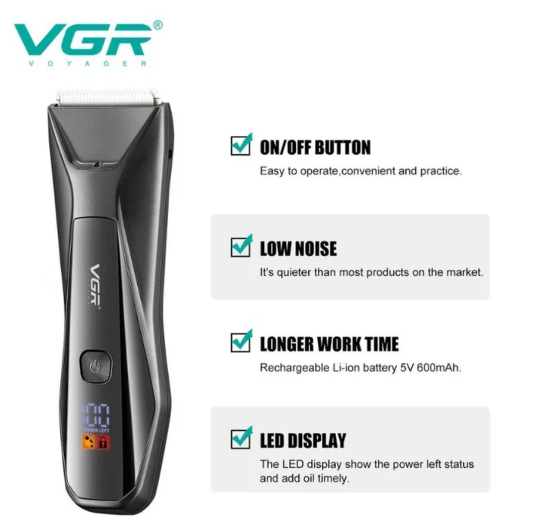 VGR V-938 Professional Cord/Cordless Body Trimmer for full-body ...